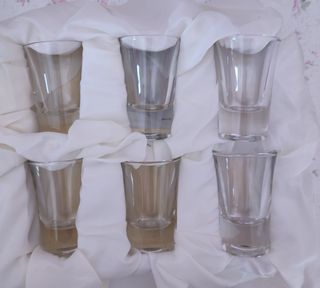 Set bicchieri liquore vetro