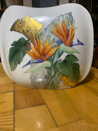 vaso ceramica con fiori