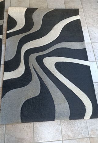 Tappeto nero/grigio 120x170cm