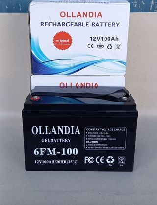 BATTERIA 100AH 12V GEL PANNELLI ENERGIA SOLARE NAU