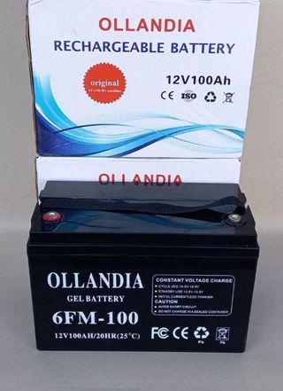 BATTERIA 100AH 12V GEL PANNELLI ENERGIA SOLARE NAU