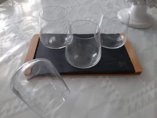 Set 4 bicchieri vetro Bormioli
