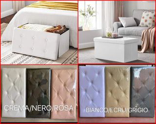 Sgabello pieghevole Cassapanca Pouf Contenitore