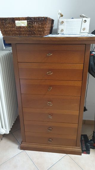 SETTIMINO LEGNO 7 CASSETTI