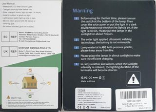 Luci solari Led (2 articoli) come da foto +omaggio