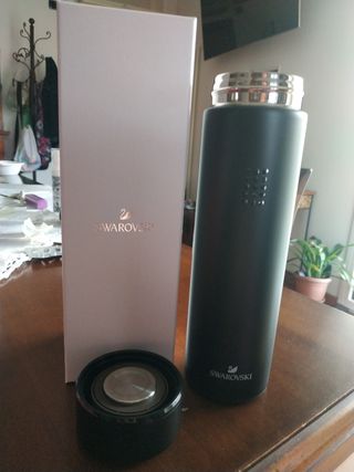 Borraccia termica Swarovski nera nuova