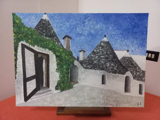Quadro trulli Alberobello Italy