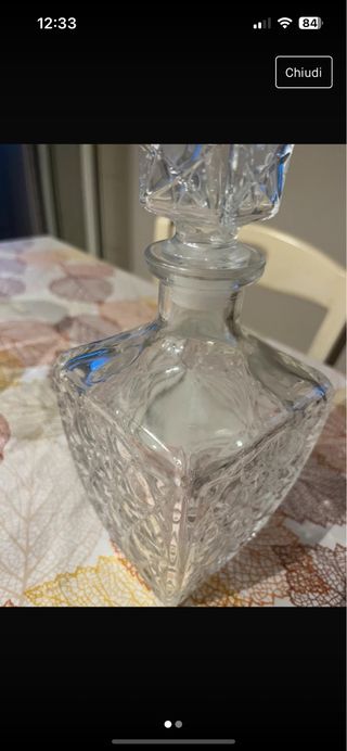 caraffa di vetro