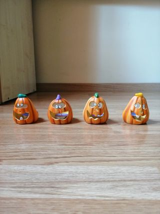 set di portacandele a forma di zucca