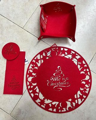 set tavola natalizia