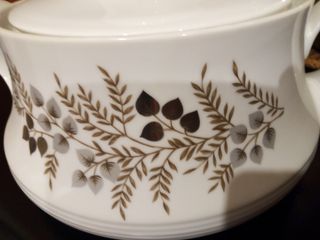 Zuppiera nuova bianco/argento