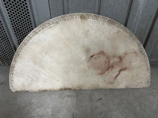 Piano soprammobile antico in marmo decorato