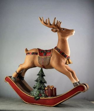 Renna a dondolo per decorare il tuo Natale
