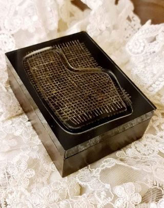 Cofanetto portagioie argento e oro 24kt