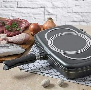 Doppia padella rivestita in pietra