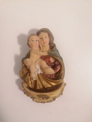 Acquasantiera con immagine alta 12 cm