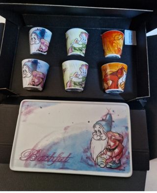 Set tazzine sette nani + vassoio