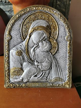 Bassorilievo in ceramica Madonna Gesù