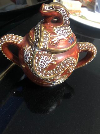 porta zucchero con tazzine russe