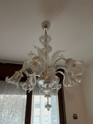 Lampadario in vetro di Murano
