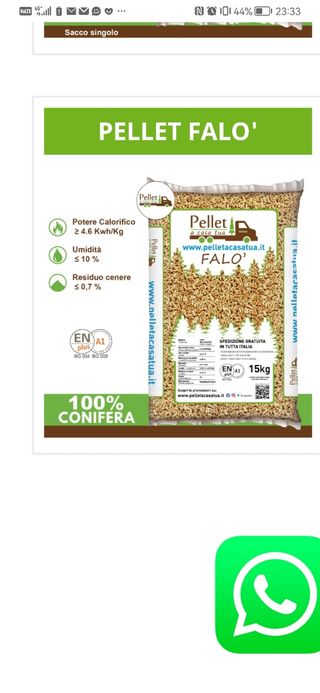 Pellet 100% Abete