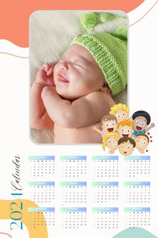 CALENDARIO PERSONALIZZABILE 2024 CON LE TUE FOTO