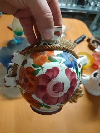 Bottiglia vaso in ceramica friulana