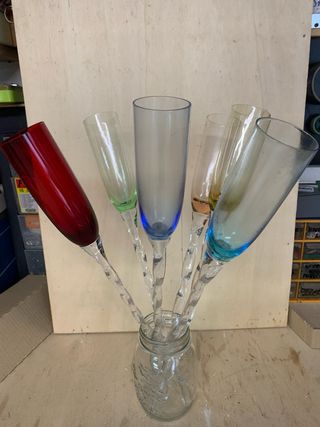 bicchieri x brindisi a fiore