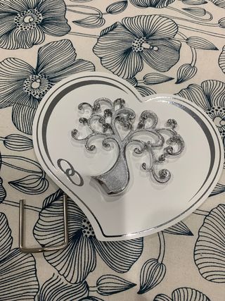 soprammobile albero della vita colore argento