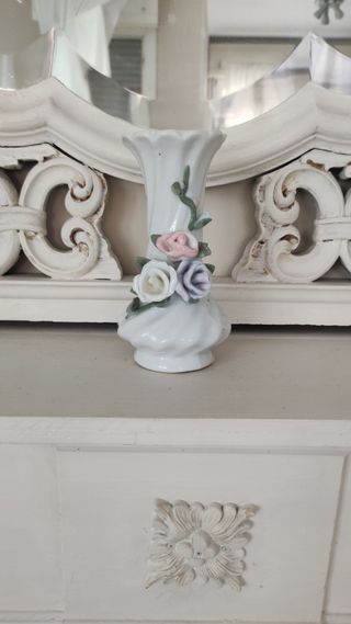 Vaso ceramica decorato floreale