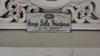 Targhetta metallo principessa