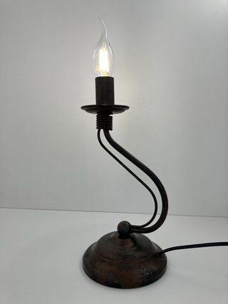 Lampada metallo nero/marrone