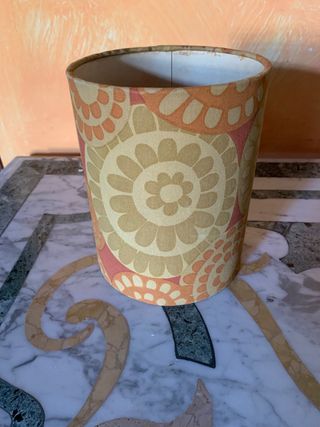 piccolo paralume cotone anni settanta