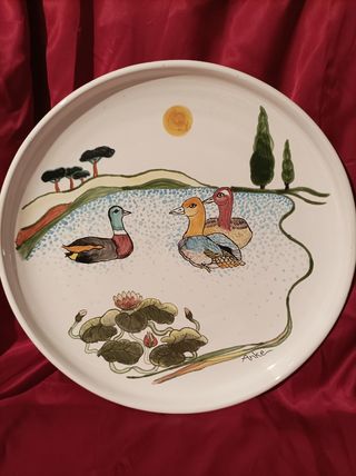 Piatto parete in ceramica Anke