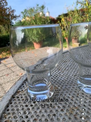 Servizio bicchieri cristallo