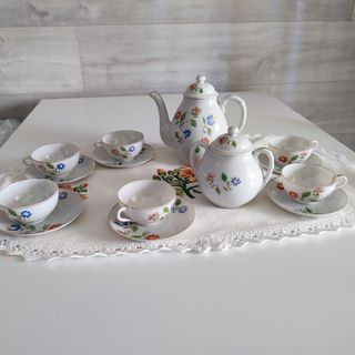 Servizio da caffè fine porcellana anni