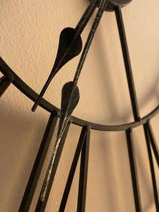 Orologio in ferro nero