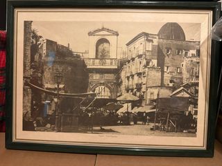 quadro con stampa napoli