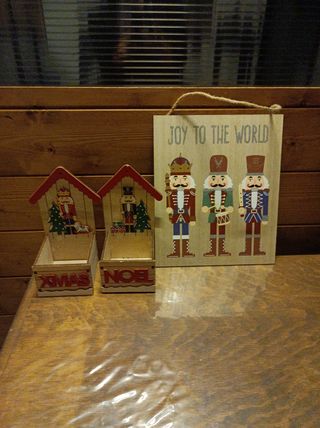 Decorazioni per Natale, quadro e 2portap