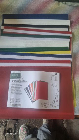 10 cartelline portafogli fogli