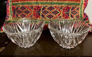 Coppia Porta candele in cristallo