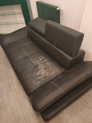 Divano pelle nero