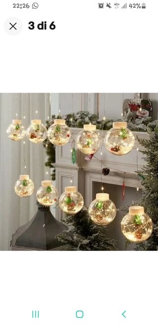 Luci di Natale a sfera