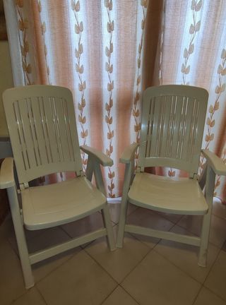 Coppia sdraio in resina