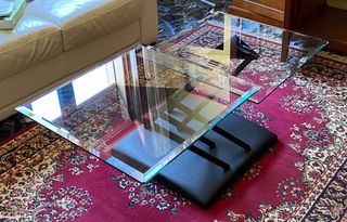 Tavolino mobile in vetro