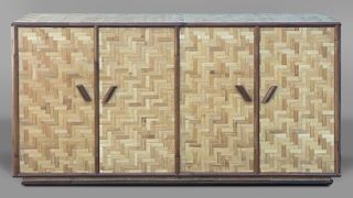 Credenza anni '70  in bambù  e rattan