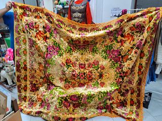 Coperta Matrimoniale Damascata con angeli