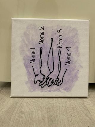 Tela ricamata a mano