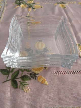 Set 4 pezzi in cristallo