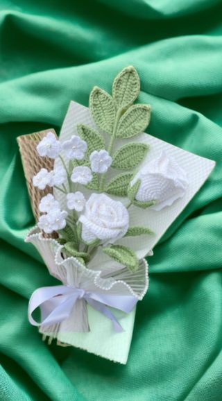 Rose e campenelle crochet